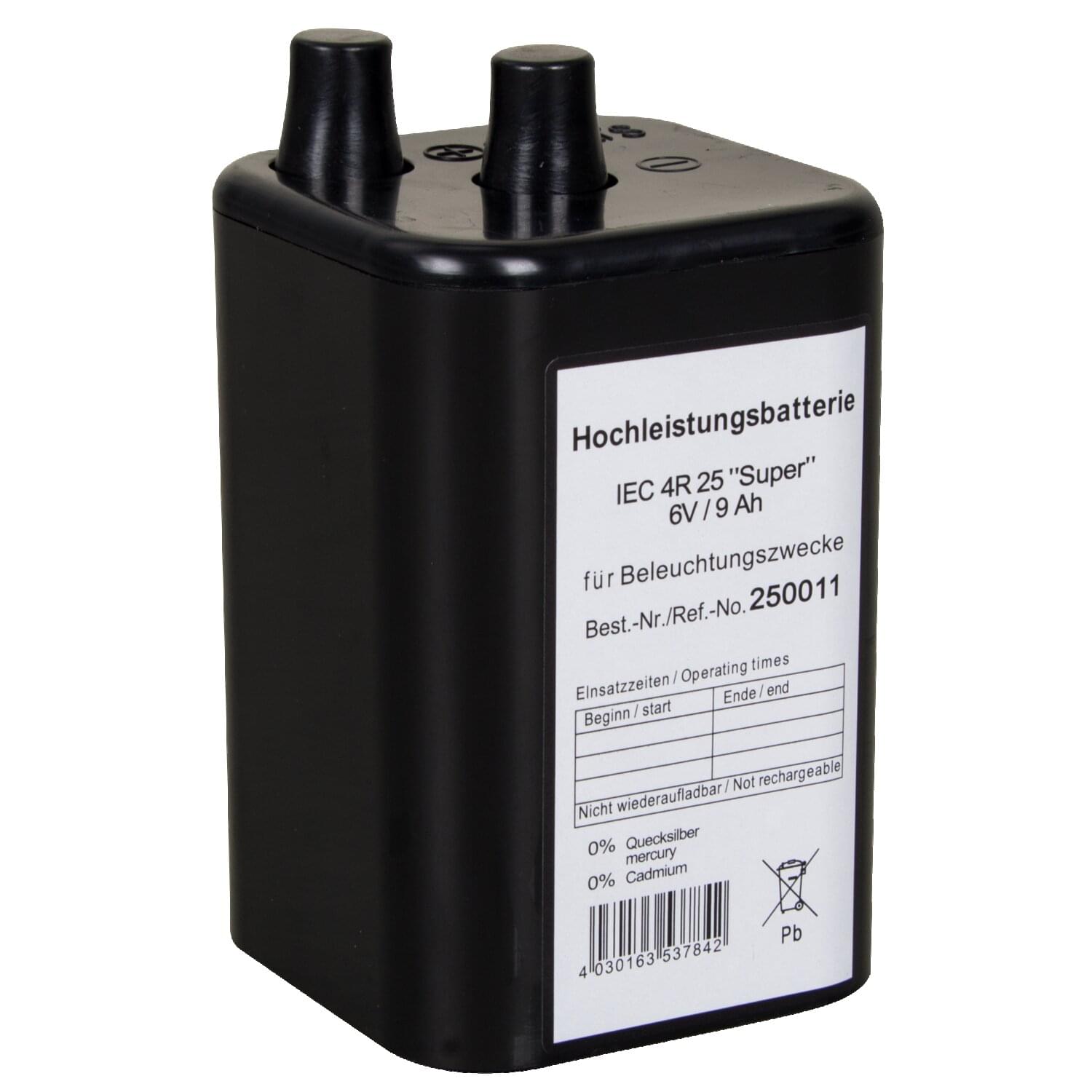 Blockbatterie 6V – Leistungsstark für Warn- und Signalleuchten